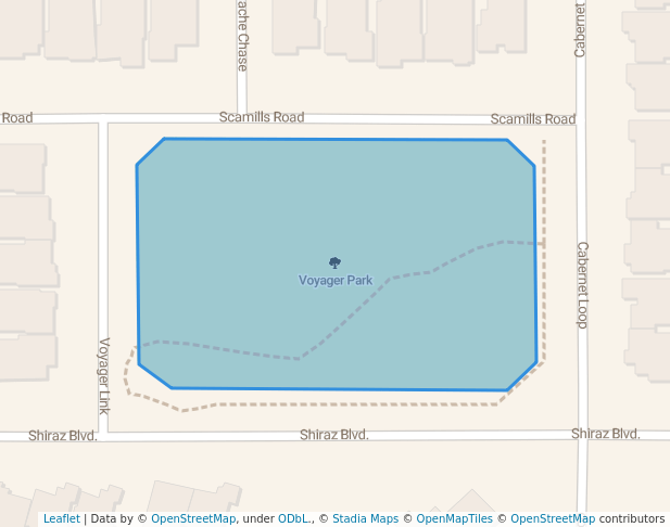 Voyager Park in Pearsall | Map and Routes