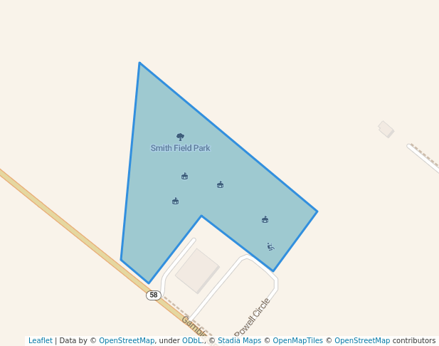 Smith Field Park in Turbeville | Map and Routes
