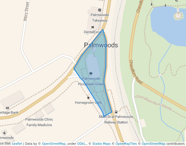 Palmwoods Piccabeen Green in Palmwoods | Map and Routes