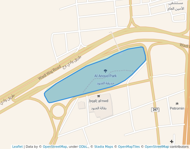 Al Anoud Park in At Taif | Map and Routes