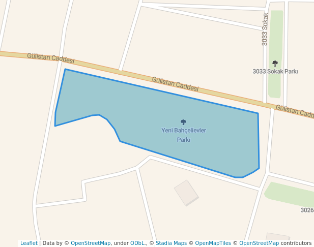 Yeni Bahçelievler Parkı in Denizli | Map and Routes