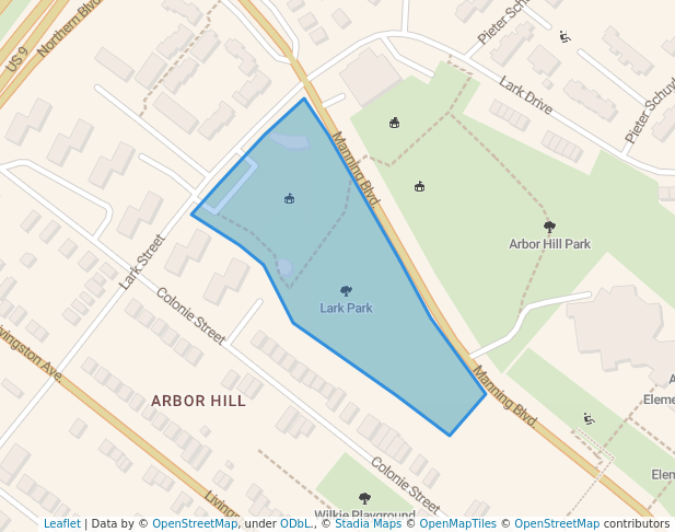 Lark Park in Albany | Map and Routes