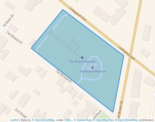 Ten Broeck Mansion in Albany | Map and Routes