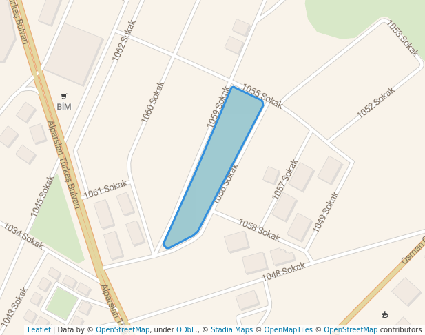 1059 Sokak Parkı in Denizli | Map and Routes