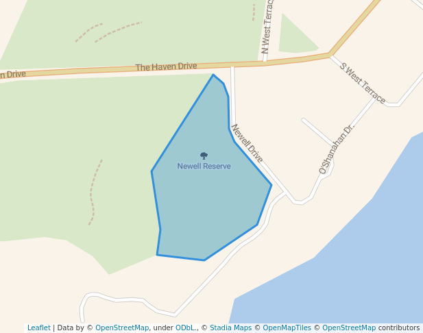 Newell Reserve in Louth Bay | Map and Routes