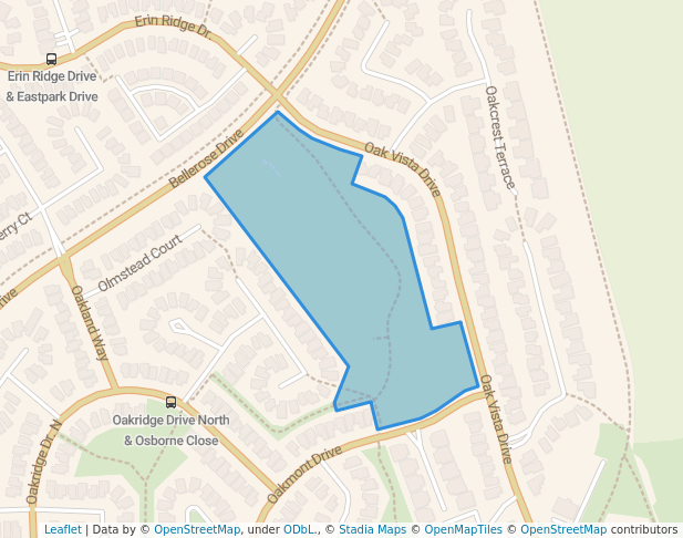 Oakmont Park in St. Albert | Map and Routes