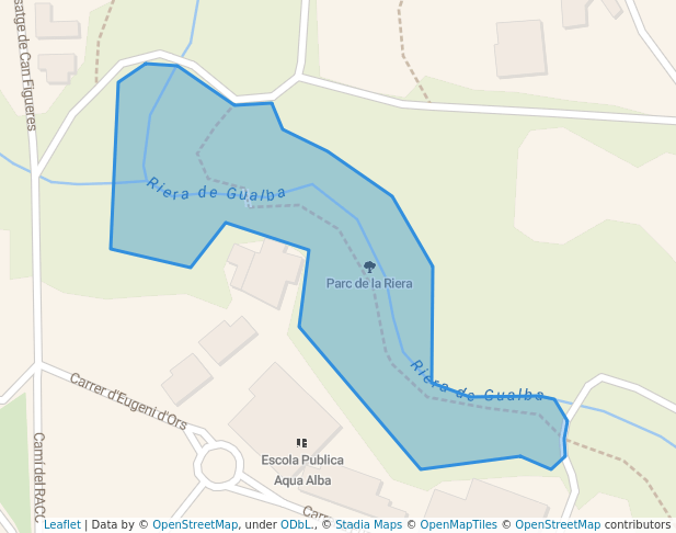 Parc de la Riera in Gualba | Map and Routes