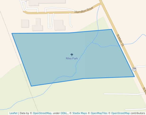 Riley Park in Noble | Map and Routes