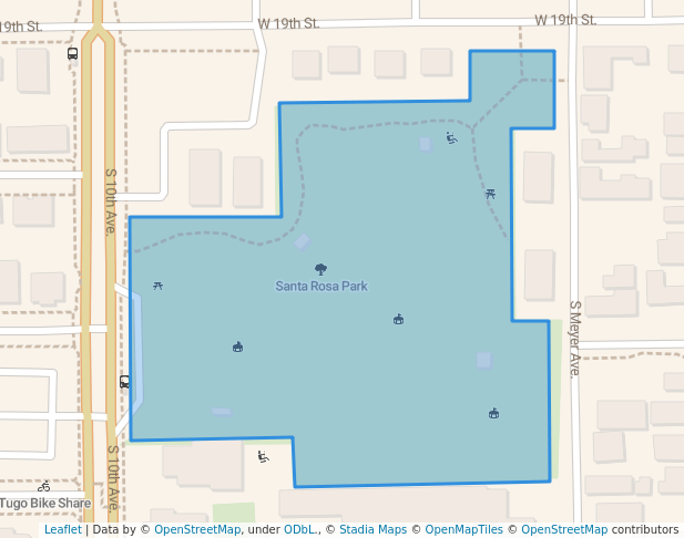 Santa Rosa Park in Tucson | Map and Routes