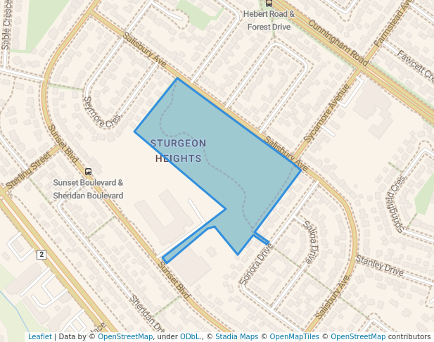 Salisbury Park in St. Albert | Map and Routes