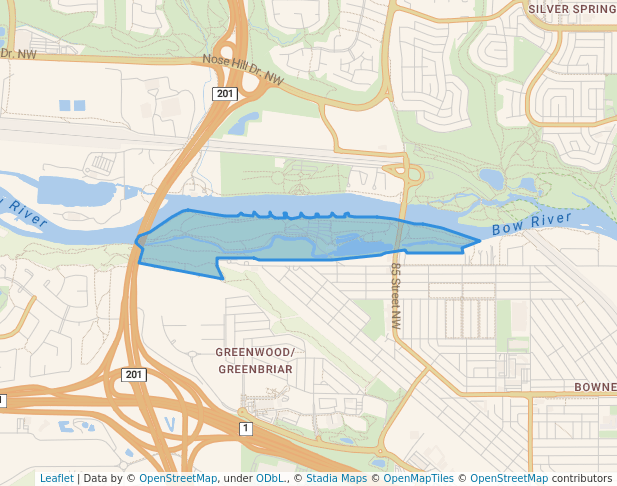 Bowness Park in Calgary | Map and Routes
