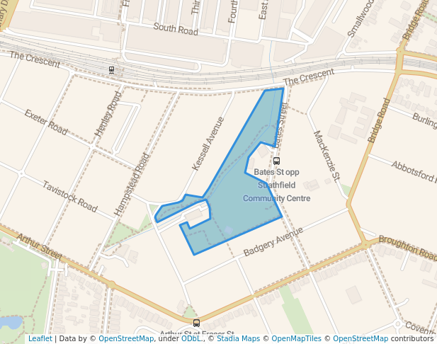 Airey Park in Homebush | Map and Routes