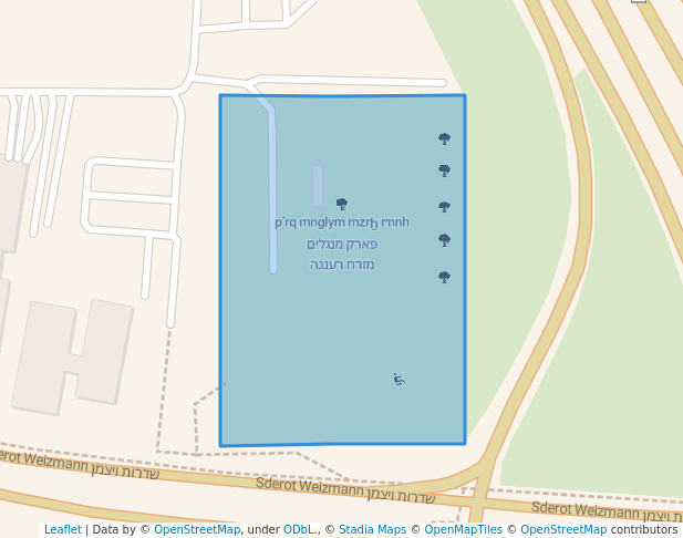 פארק מנגלים מזרח רעננה in Ra'anana | Map and Routes