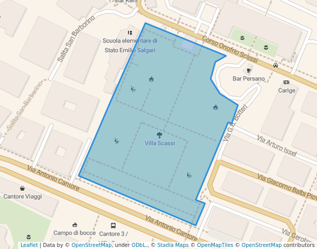 Villa Scassi in Genova | Map and Routes