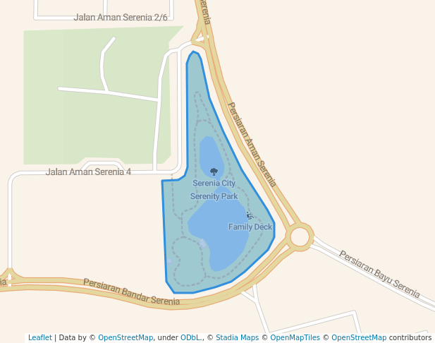 Serenia City Serenity Park in Dengkil | Map and Routes