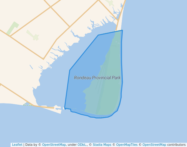 Rondeau Provincial Park in Morpeth | Map and Routes