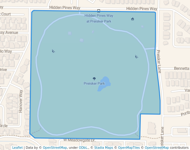 Preisker Park in Santa Maria | Map and Routes