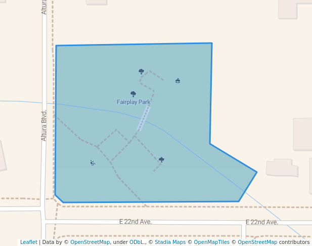 Fairplay Park in Aurora | Map and Routes