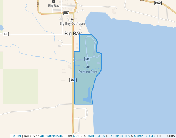 Perkins Park in Powell | Map and Routes