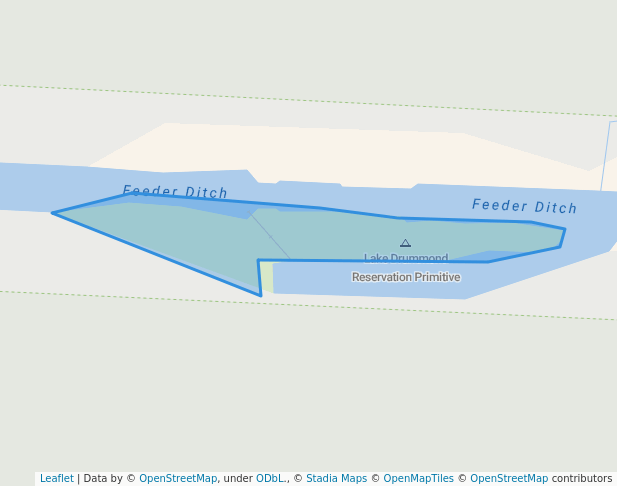 Lake Drummond Reservation in Chesapeake | Map and Routes