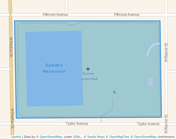 Summit Fillmore Park in El Paso | Map and Routes