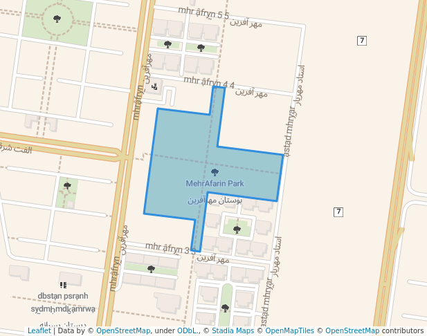 MehrAfarin Park in Baharestan | Map and Routes