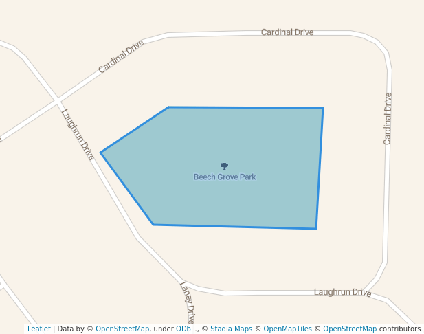 Beech Grove Park in Forrest City | Map and Routes