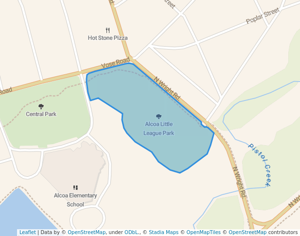 Alcoa Little League Park in Alcoa | Map and Routes