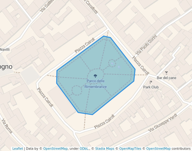 Parco delle Rimembranze in Codogno | Map and Routes