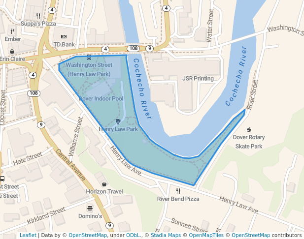 Henry Law Park in Dover | Map and Routes
