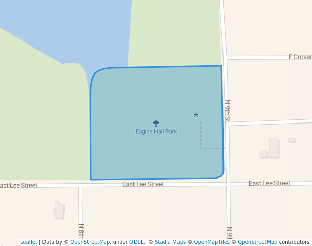 Eagles Hall Park in Floydada | Map and Routes