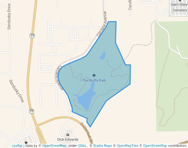 The Bluffs Park in Junction City | Map and Routes