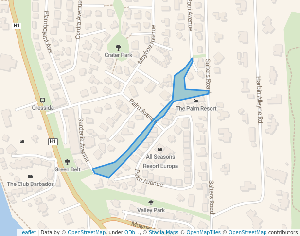Spring Park in Holetown | Map and Routes