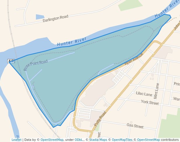Rose Point Park in Singleton | Map and Routes