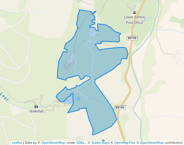 Cantonteign Estate in Christow | Map and Routes