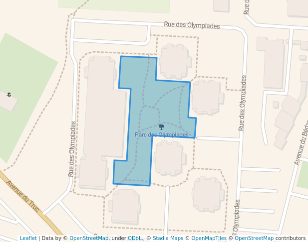 Parc des Olympiades in Mérignac | Map and Routes