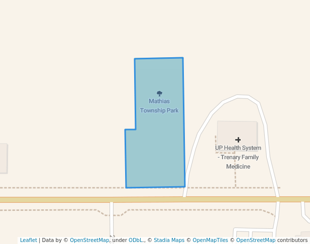 Mathias Township Park in Trenary | Map and Routes