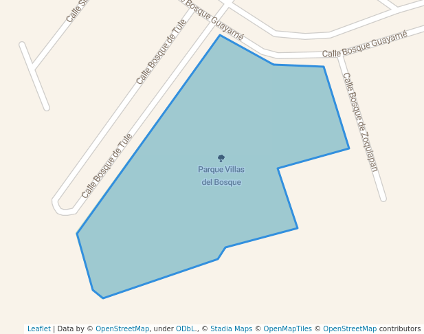 Parque Villas del Bosque in Xonacatlán | Map and Routes