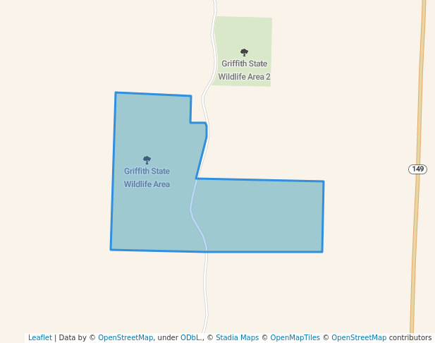 Griffith State Wildlife Area in New Cambria | Map and Routes