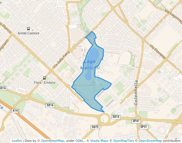 Parco Giovanni Paolo II in Rimini | Map and Routes