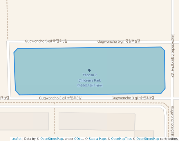 Yeonsu 9 Children's Park in Cheongju | Map and Routes