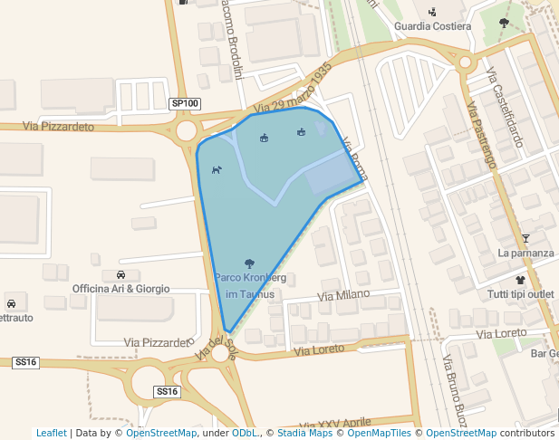 Parco Kronberg im Taunus in Porto Recanati | Map and Routes