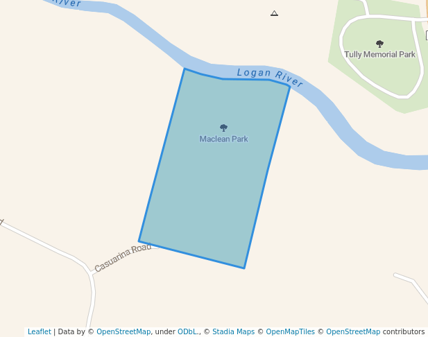Maclean Park in South MacLean | Map and Routes
