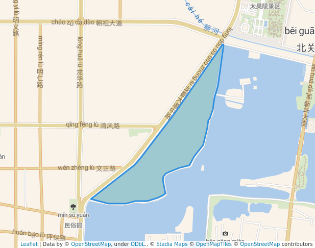 龙湖 • 苏花园公园 in Zhoukou | Map and Routes