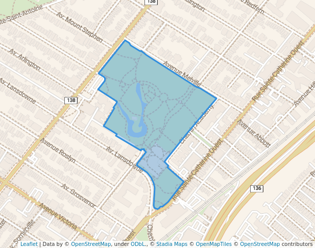 Westmount Park in Westmount | Map and Routes