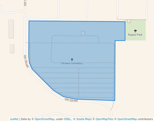 Onawa Cemetery in Onawa | Map and Routes