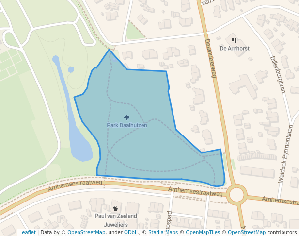 Park Daalhuizen in Velp | Map and Routes