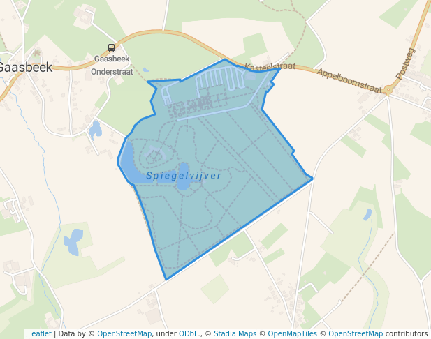 Park van het Kasteel van Gaasbeek in Lennik | Map and Routes