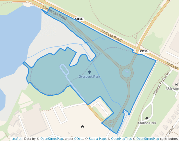 Overpeck Park in Leonia | Map and Routes
