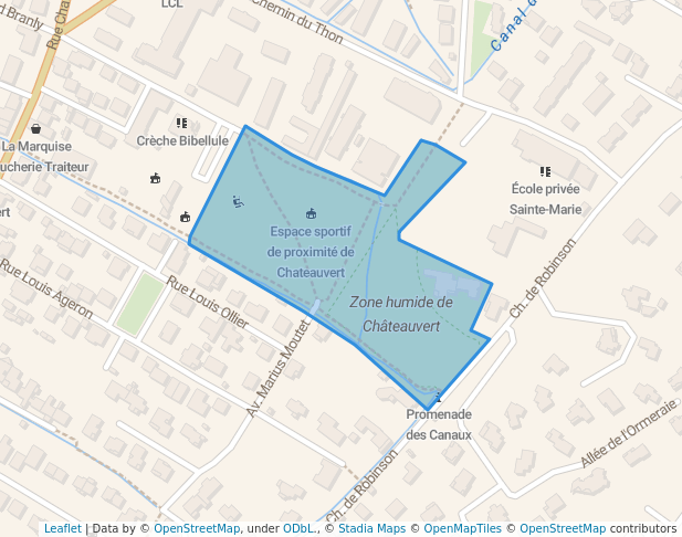Parc de Châteauvert in Valence | Map and Routes